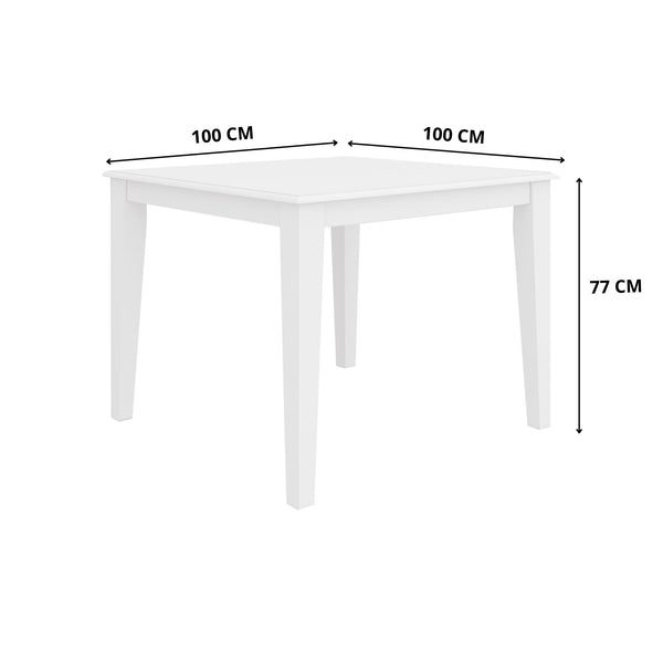 Daisy Dining Table 100cm Solid Acacia Timber Wood Hampton Furniture
